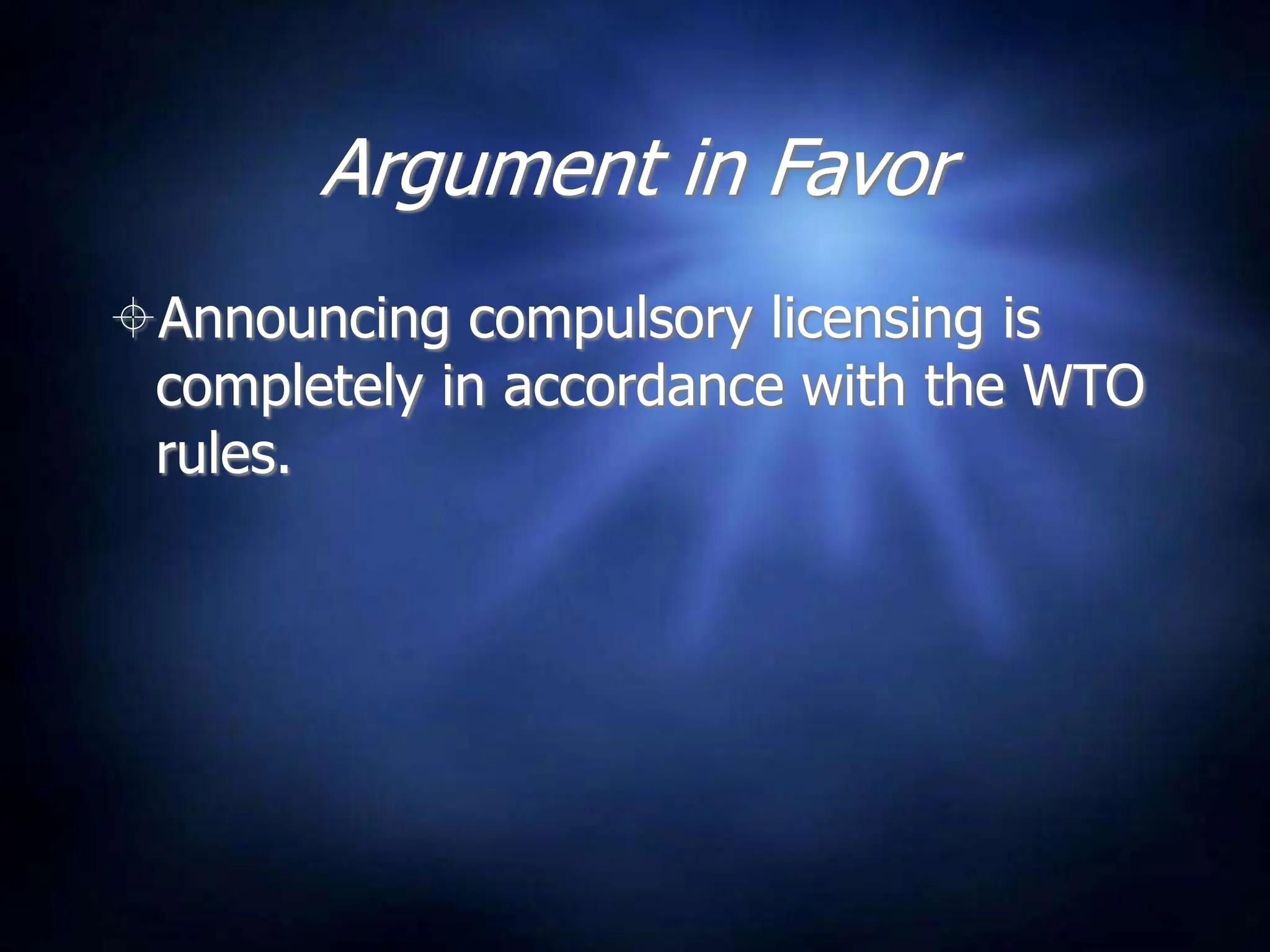 Ethical Issues in Compulsory Licensing of Drugs | PPT