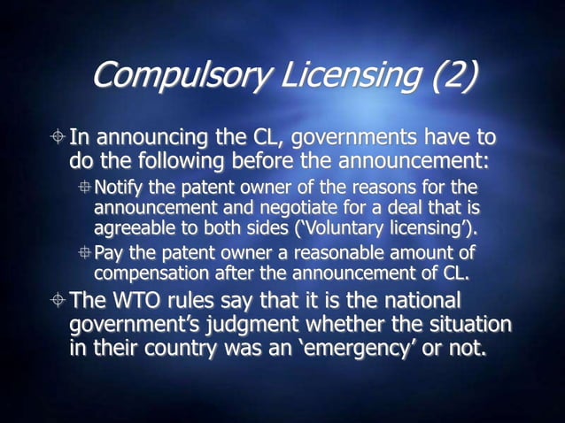Ethical Issues in Compulsory Licensing of Drugs | PPT