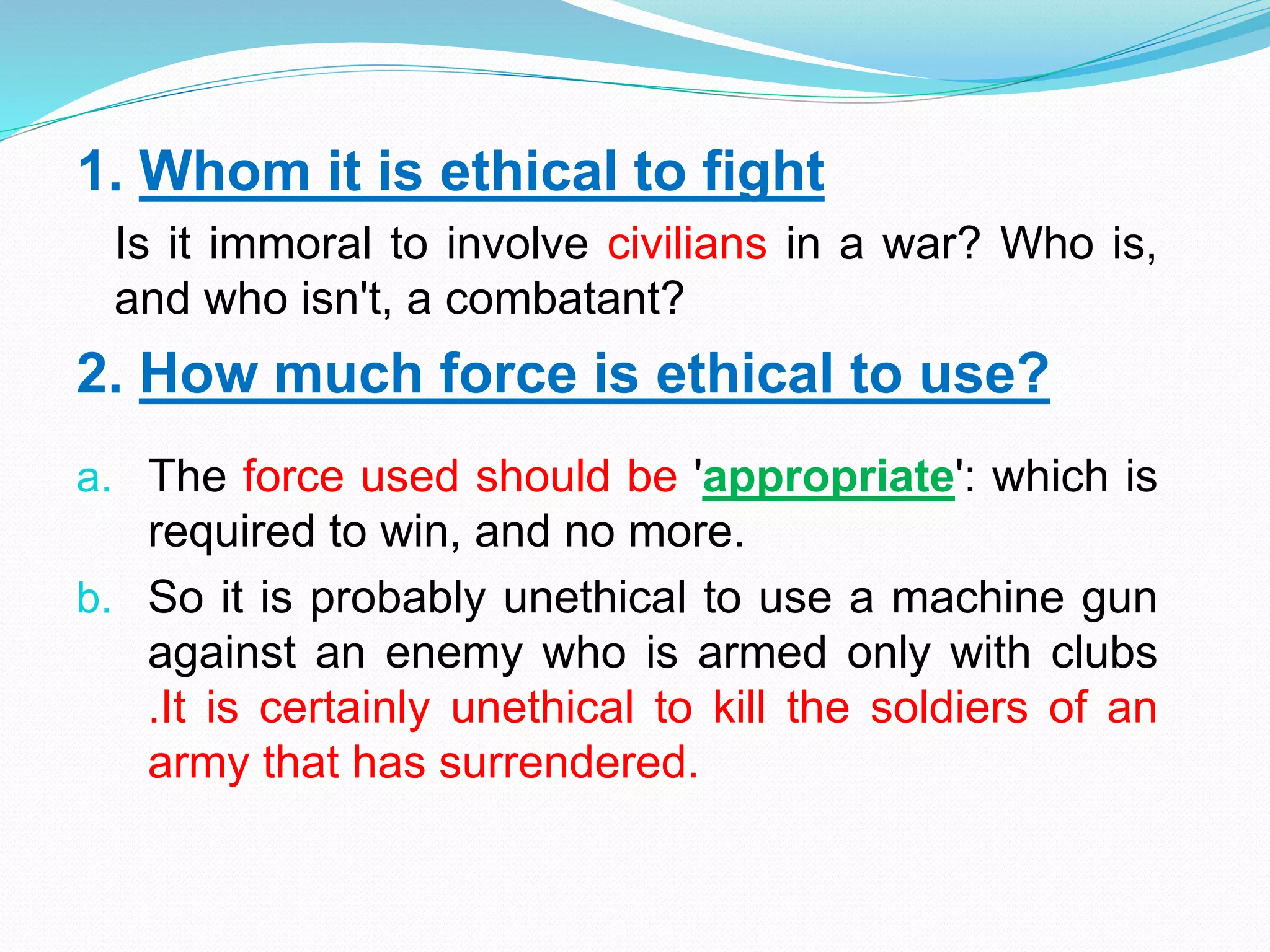 Ethical issues in conflict situations | PPTX