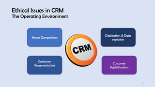 Ethical Issues in CRM Practice- Organisational response | PDF