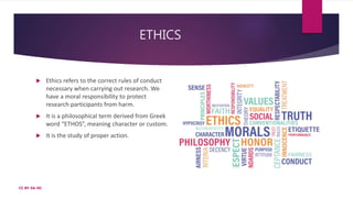 Ethical issues in psychological research | PPTX