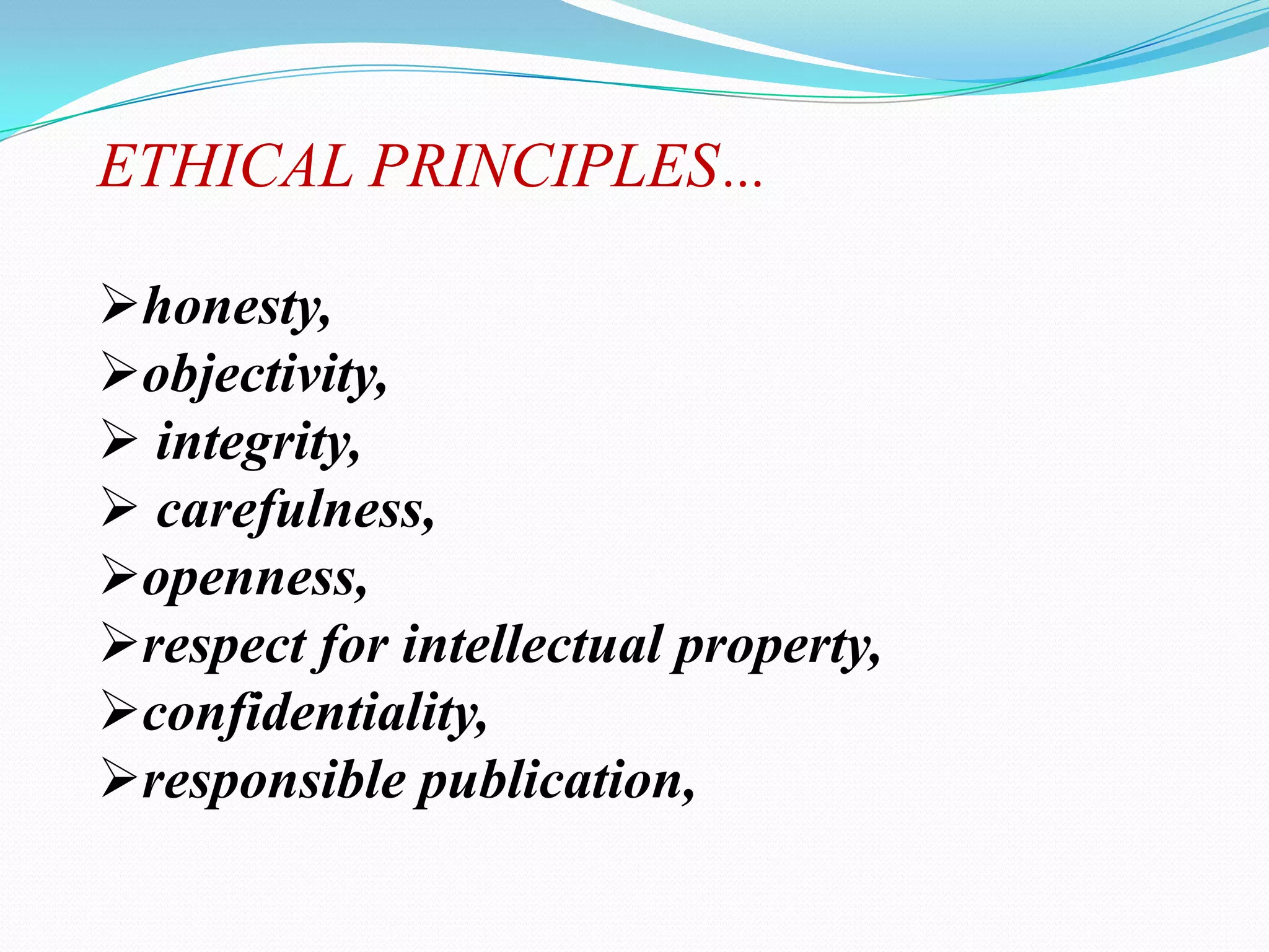 Ethical issues in research | PPTX