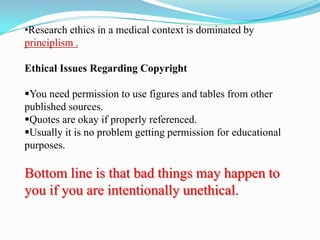 Ethical issues in research | PPTX