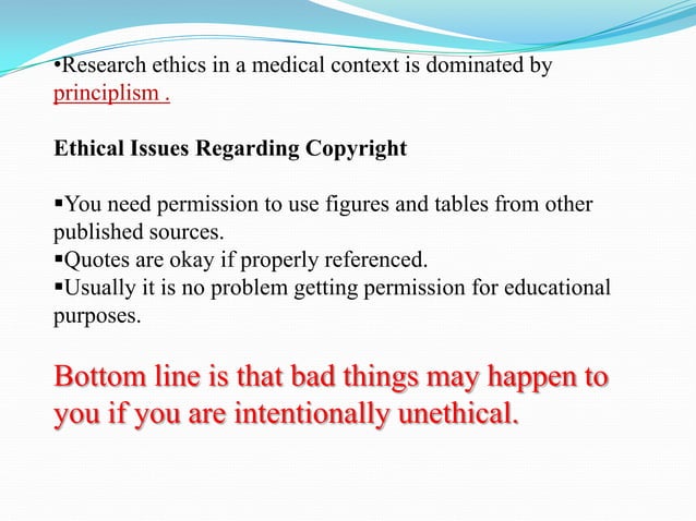 Ethical issues in research | PPTX | Education