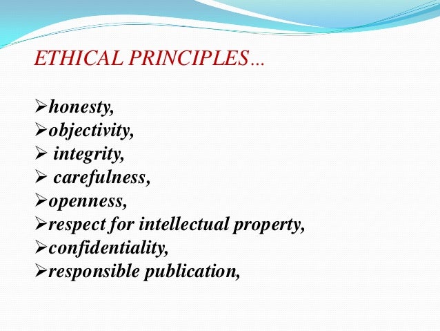 Ethical issues in research