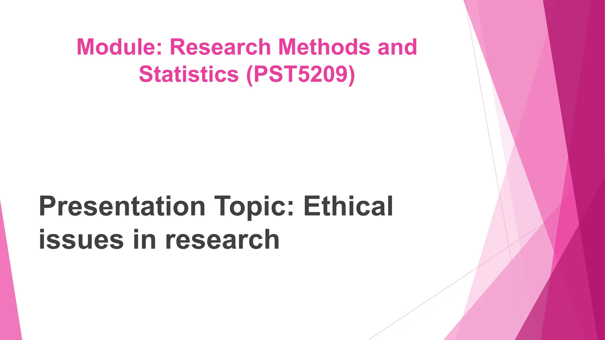 Ethical issues in research presentation.pptx | Education
