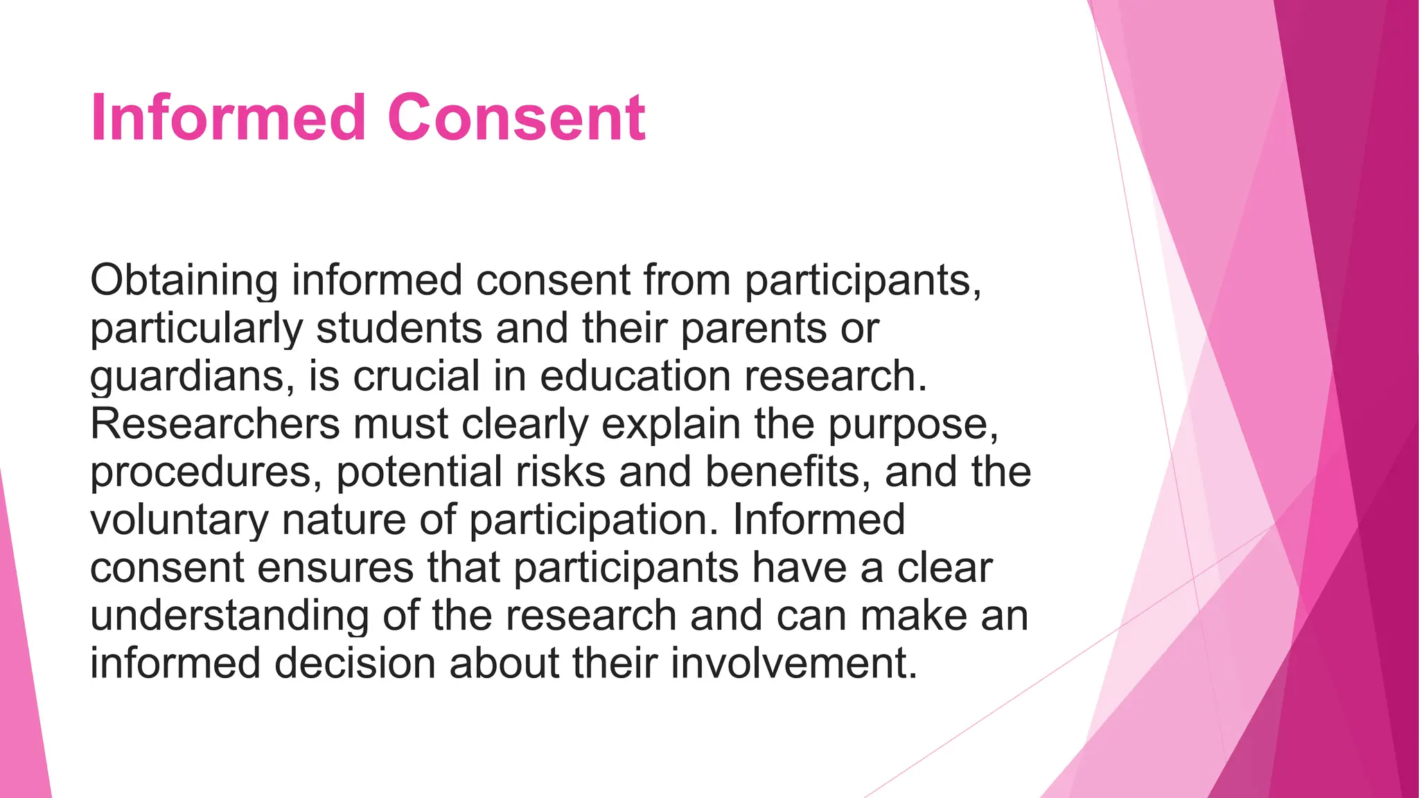 Ethical issues in research presentation.pptx | Education