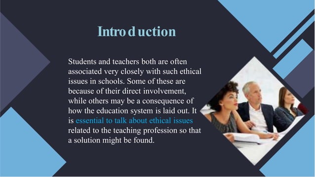 Ethical issues in the Education system | PPTX | Educational Assessment ...