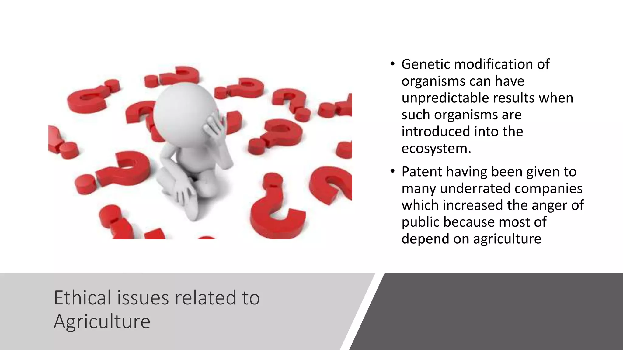 Ethical issues of genetic engineering | PPTX