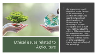 Ethical issues of genetic engineering | PPTX