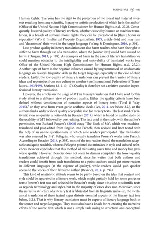 Ethical issues regarding machine assisted translation of literary texts ...