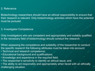 Ethical issues related to animal biotechnology | PPT