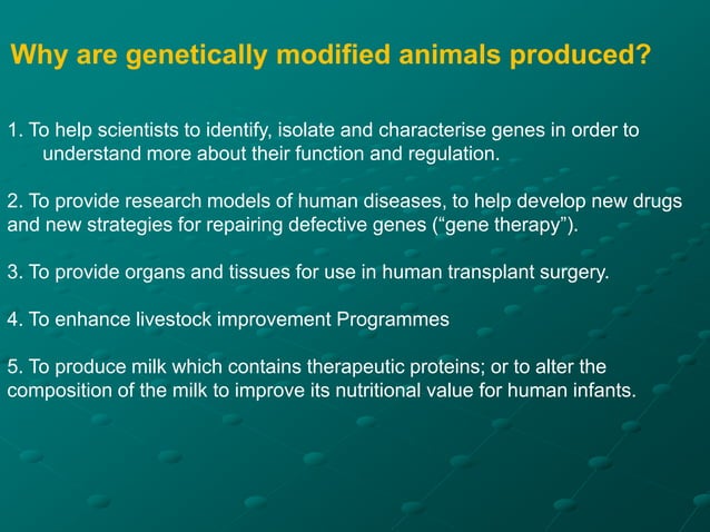 Ethical issues related to animal biotechnology | PPT | Genetics | Science