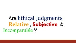 Ethical judgment | PPTX