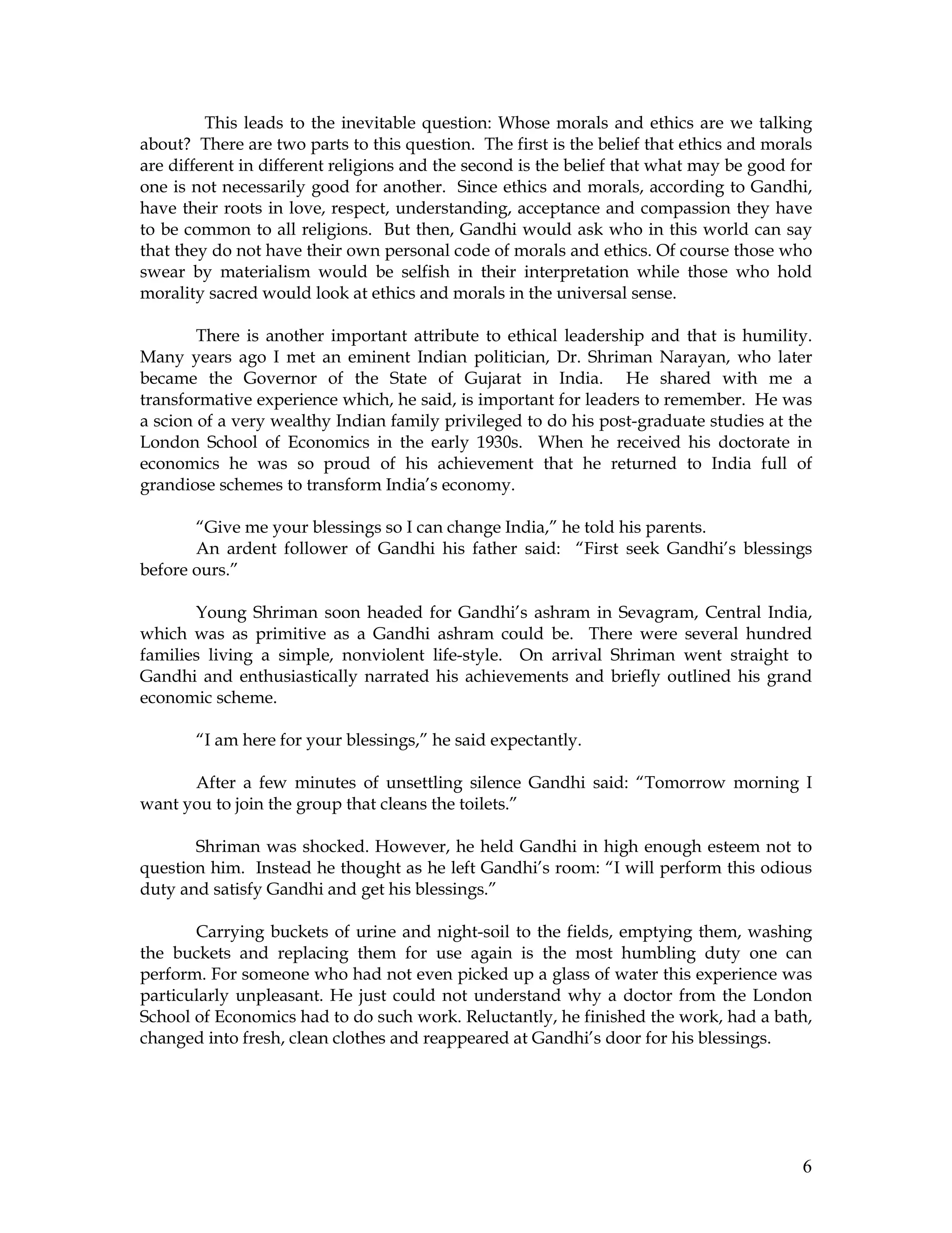 Ethical leadership | PDF