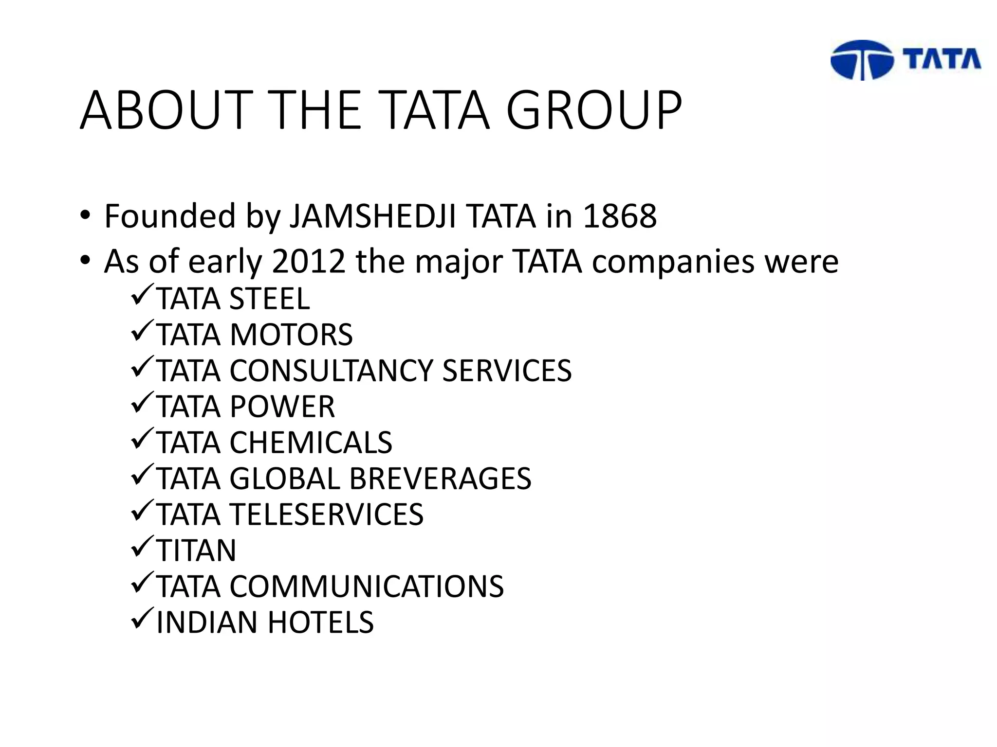 ETHICAL LEADERSHIP: RATAN TATA AND INDIA’S TATA GROUP | PPTX