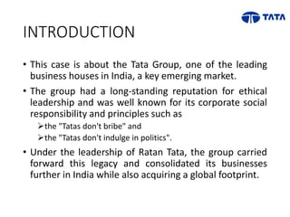 ETHICAL LEADERSHIP: RATAN TATA AND INDIA’S TATA GROUP | PPTX