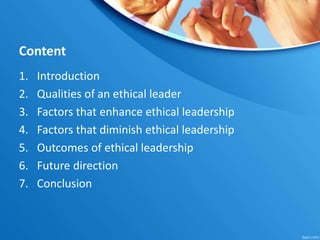 Ethical leadership | PPTX