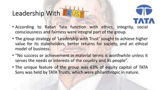 Ethical leadership at TATA | PPTX