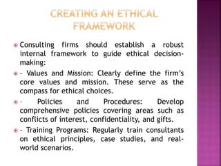Ethical Leadership in Consulting Organizations | PPTX