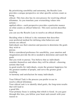 Ethical Lens InventoryIrasemaCompleted110001Pr.docx | Photography ...