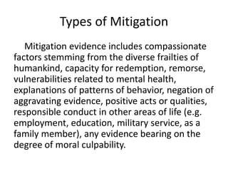 Ethically presenting mitigation evidence | PPTX