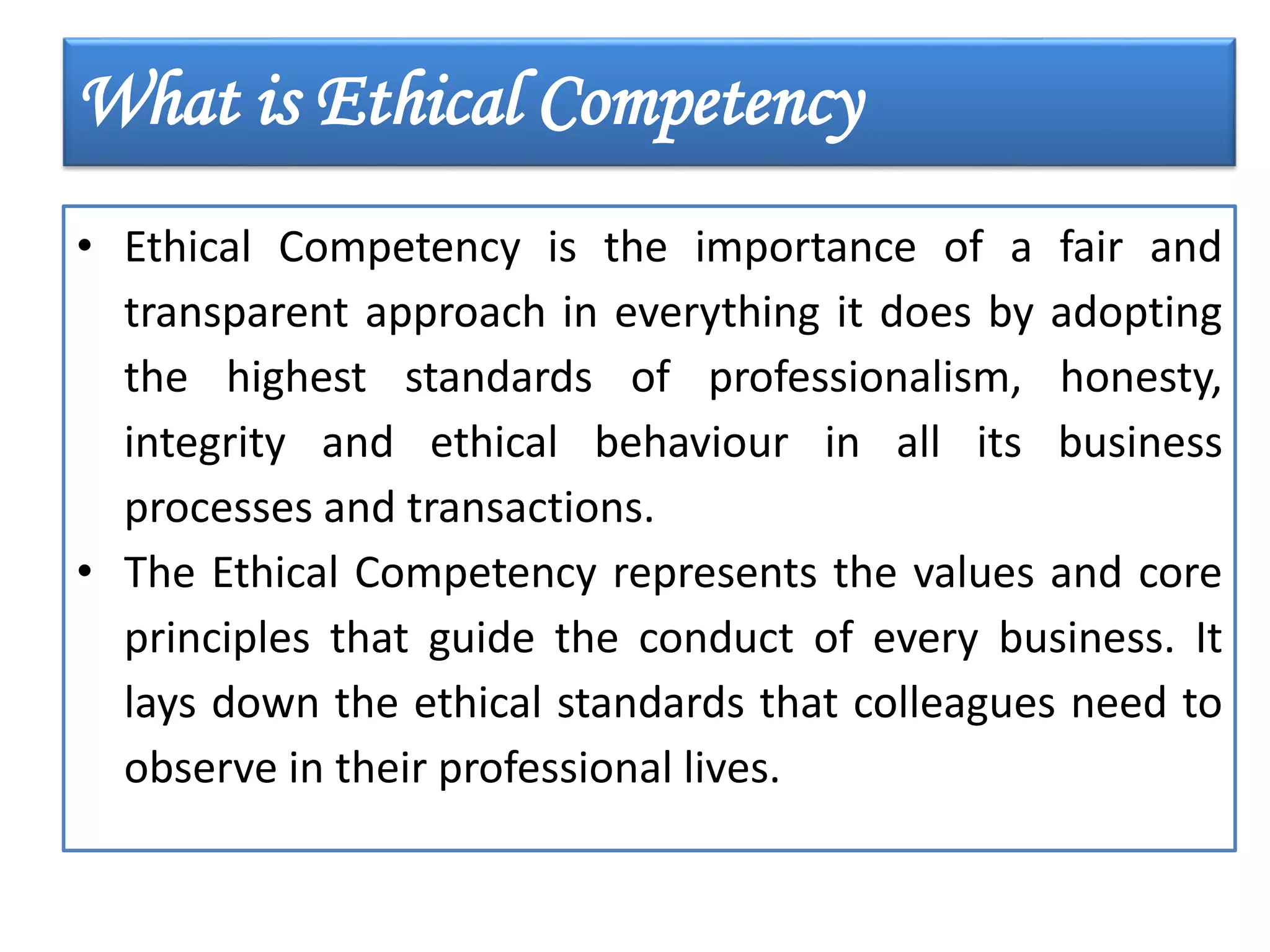 Ethical practice competency | PPTX