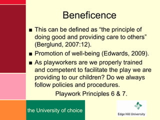 Ethical practice for playworkers | PPT