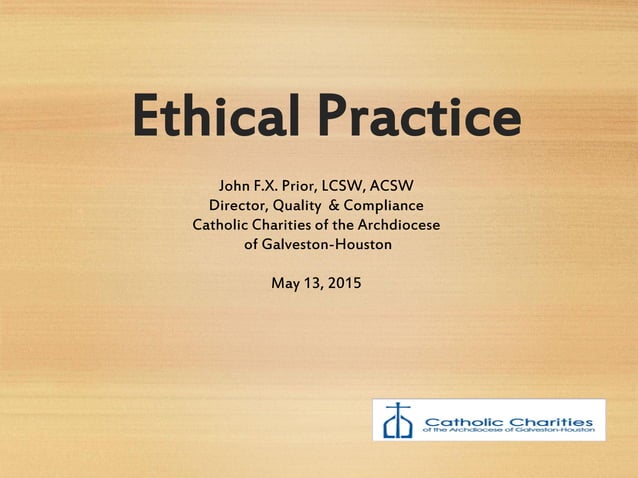 Ethical Practice Training Presentation | PPT