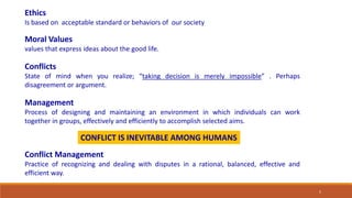 Ethical practice with relation to conflict management btz | PPTX