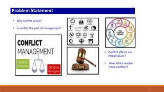 Ethical practice with relation to conflict management btz | PPT
