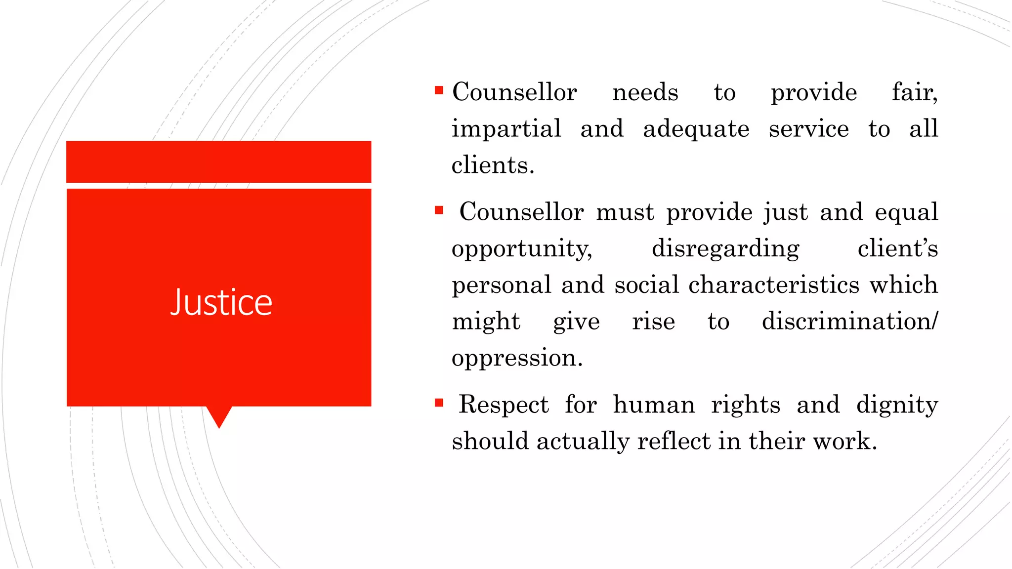 Ethical principles in counseling | PPTX