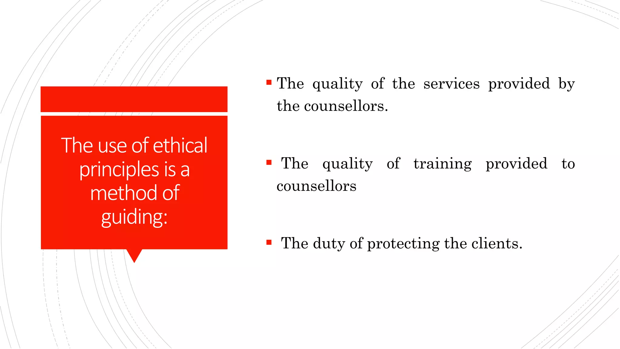 Ethical principles in counseling | PPTX