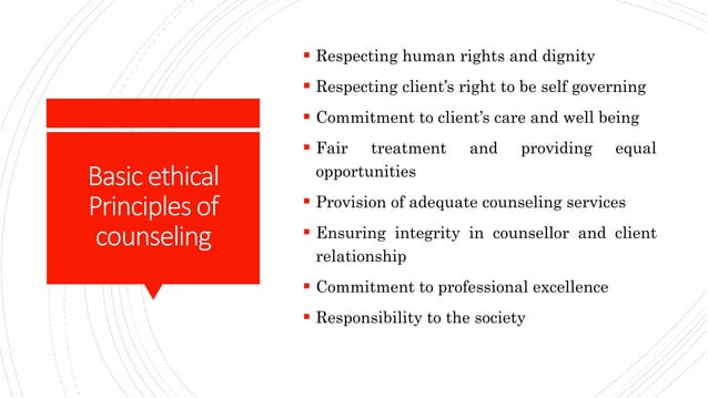 Ethical principles in counseling | PPTX