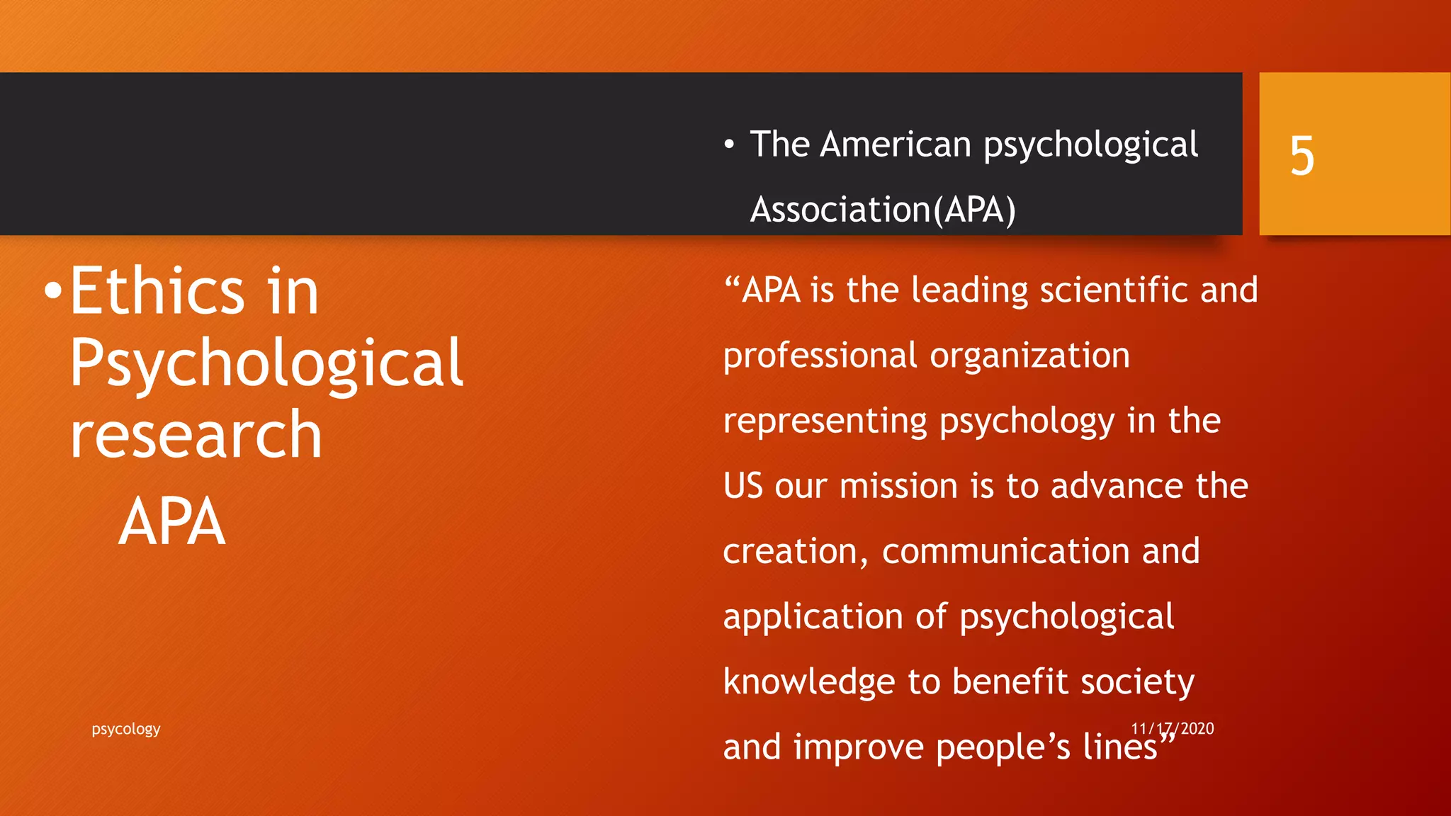 Ethical principles in psychological research | PPTX