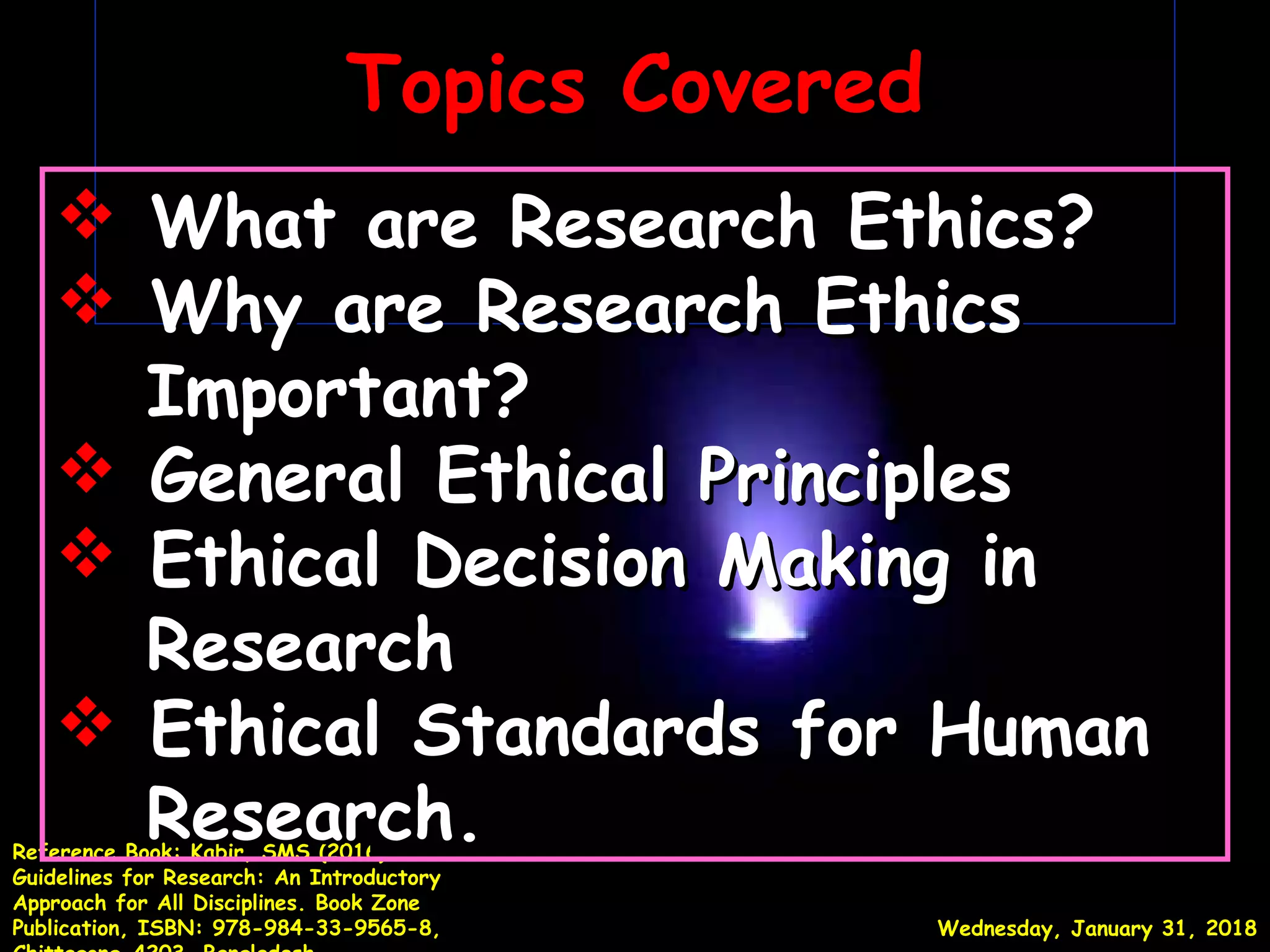 Ethical principles in research | PPT