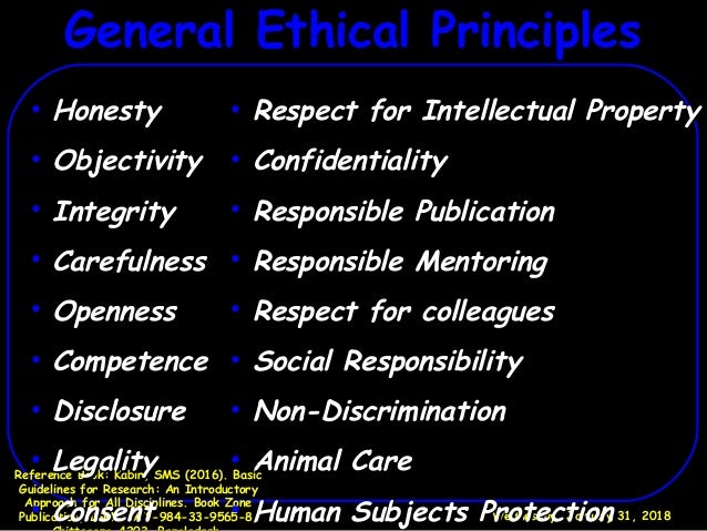 Ethical principles in research