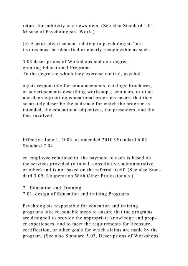 Ethical PrinciPlEs of Psychologists and codE of conduct.docx