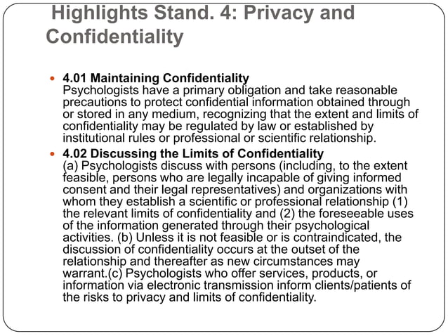 Ethical principles of psychologists and the code of | PPTX