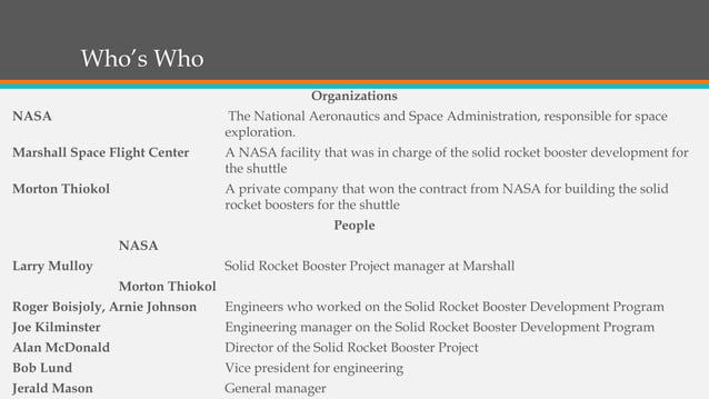 Ethical problem(challenger disaster) | PPTX