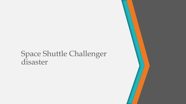 Ethical problem(challenger disaster) | PPTX