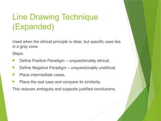 ethical problem solving techniques and more | PPTX