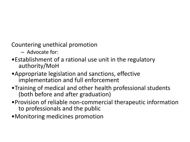 ethical promotion of drugs.pptx | Pharmaceutical Industry | Industries
