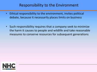 Ethical responsibilities | PPTX