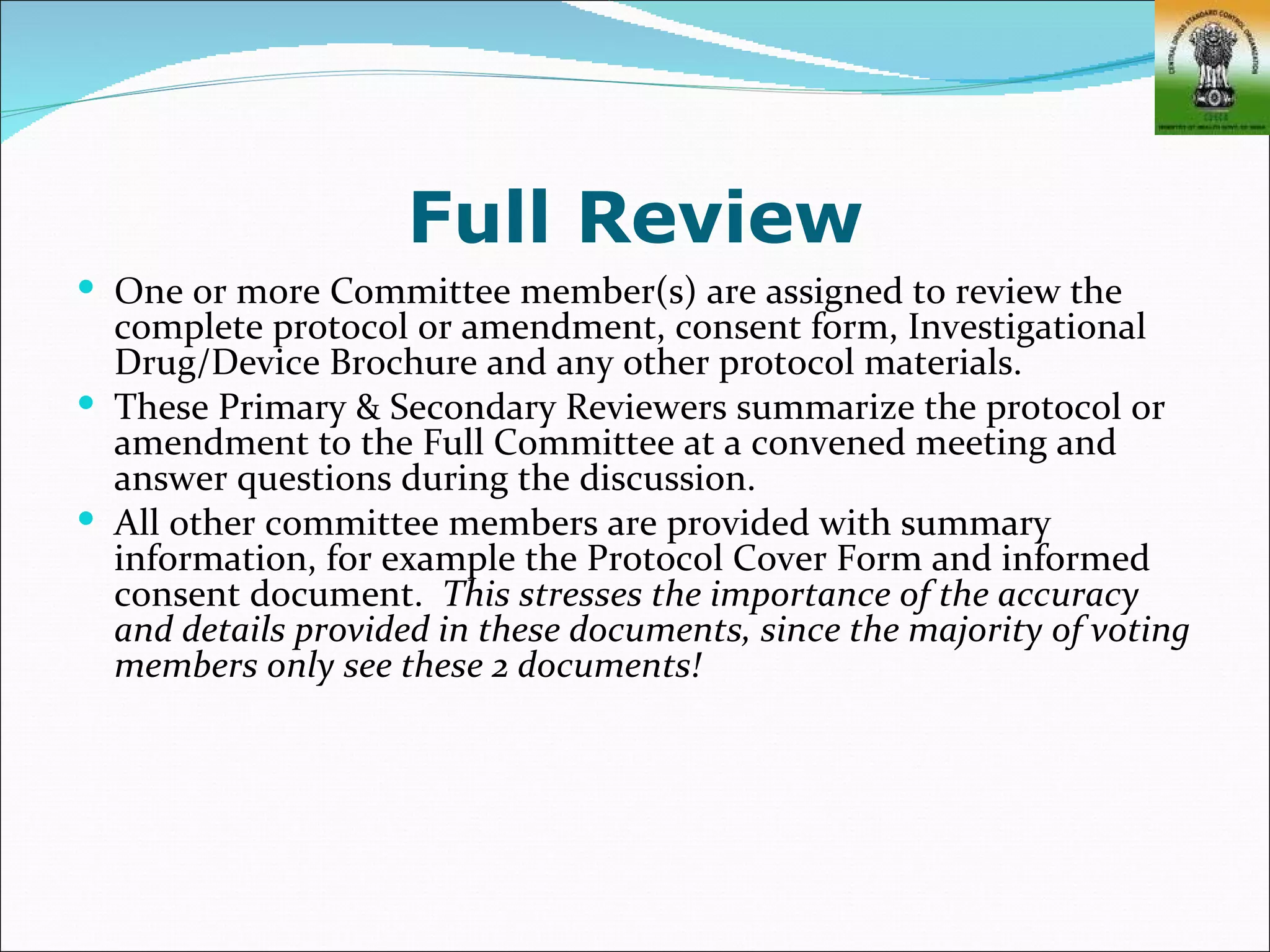 Ethical review process, mk sharma | PPT | Science