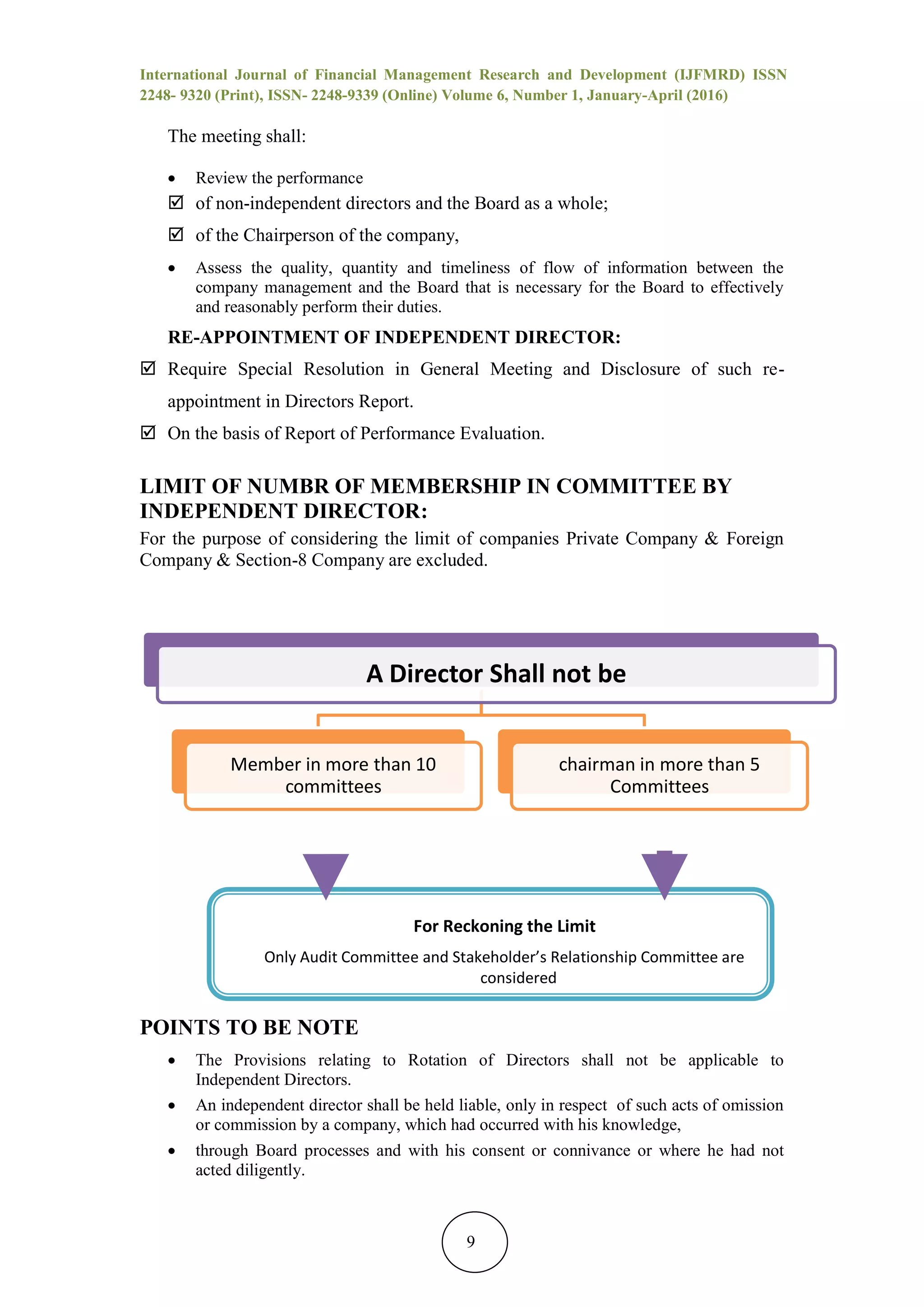 ETHICAL ROLE OF INDEPENDENT DIRECTOR IN CORPORATE GOVERNANC | PDF