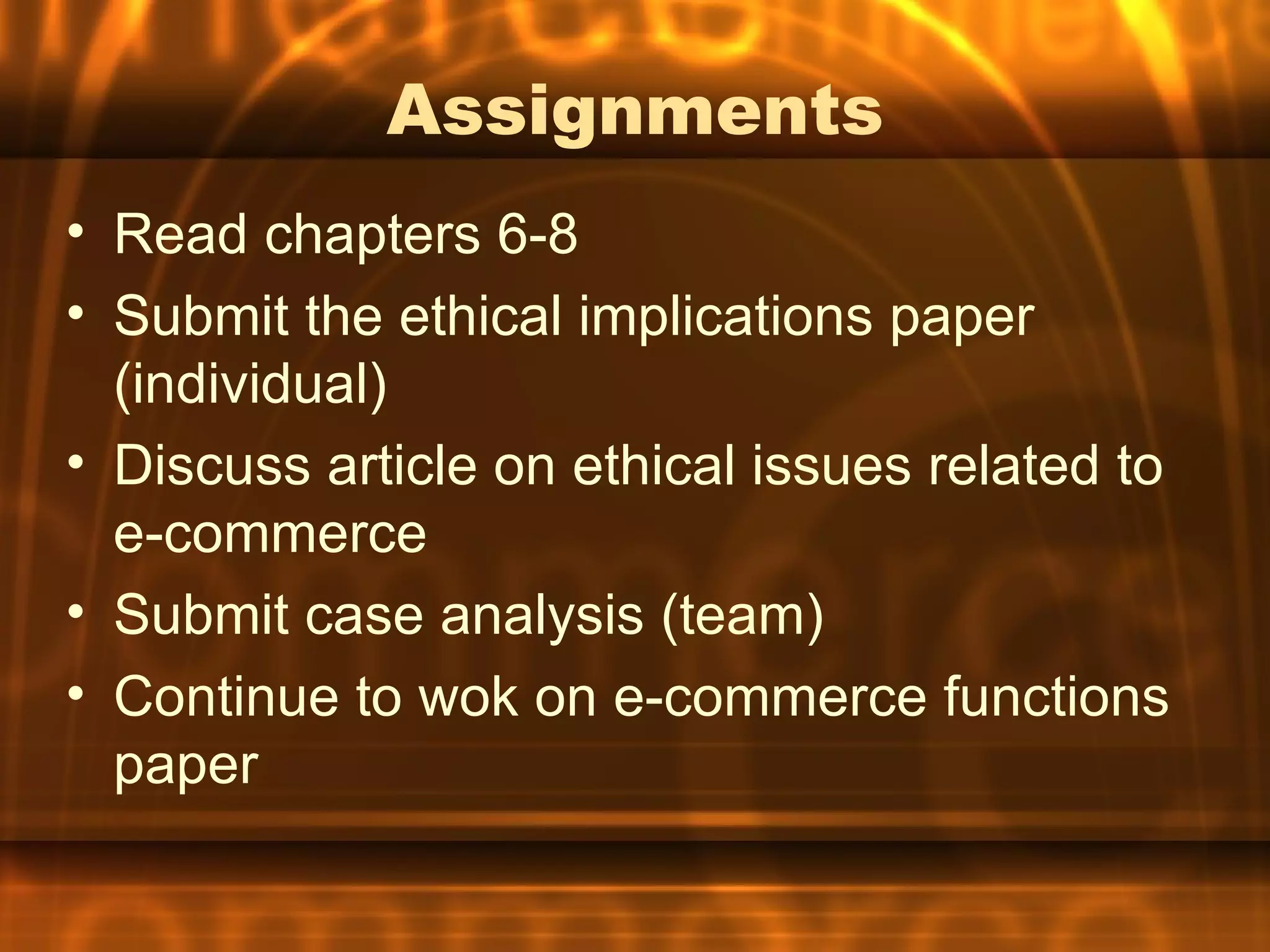 Ethical, Social And Political Issues Raised By E Commerce | PPT