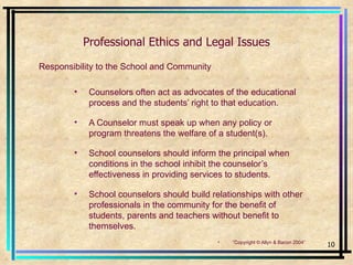 Ethical Standards School Counseling | PPT