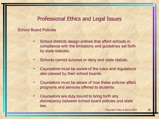 Ethical Standards School Counseling | PPT