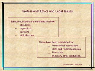 Ethical Standards School Counseling | PPT